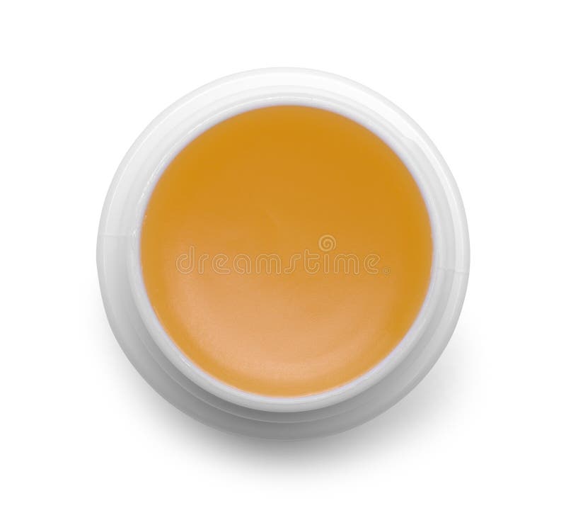 Lip Blam Top View stock image. Image of yellow, ointment - 181203843