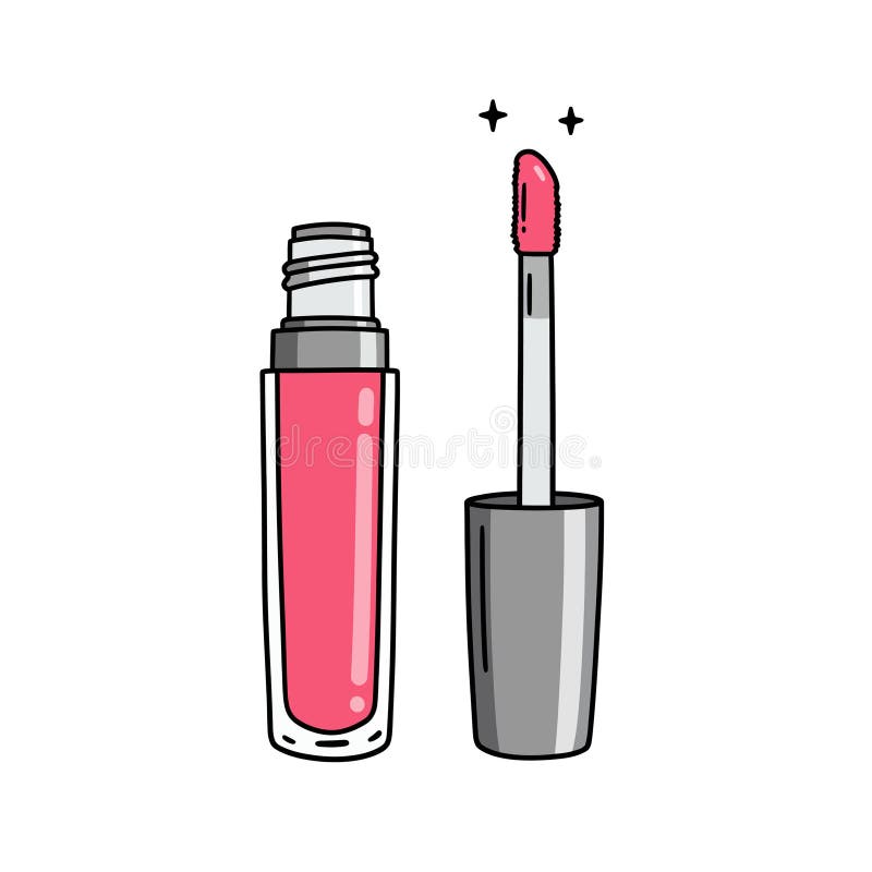 Lip gloss clip art stock vector. Illustration of glamorous - 371782104