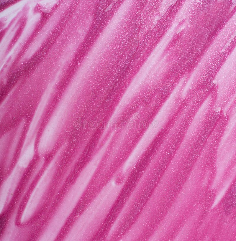 Lip Gloss Pink Sample Isolated on White Stock Image - Image of sample ...