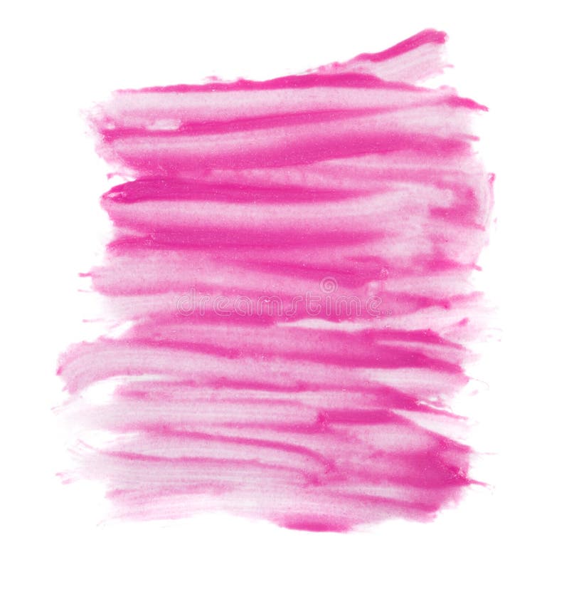 Lip Gloss Sample Isolated on White Stock Photo - Image of makeup ...