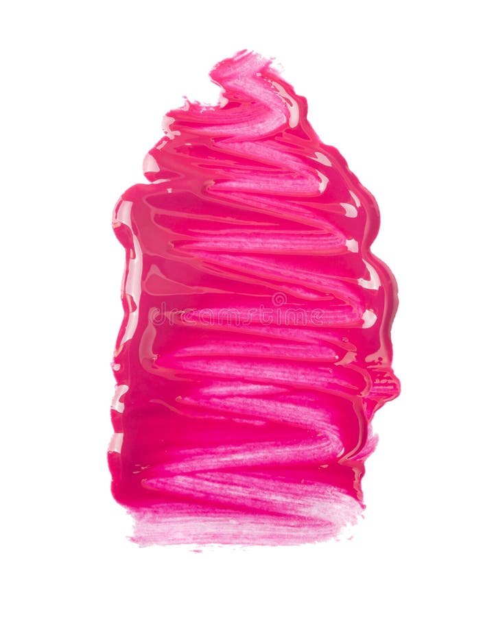 Lip Gloss Sample Isolated on White Stock Photo - Image of gloss, modern ...
