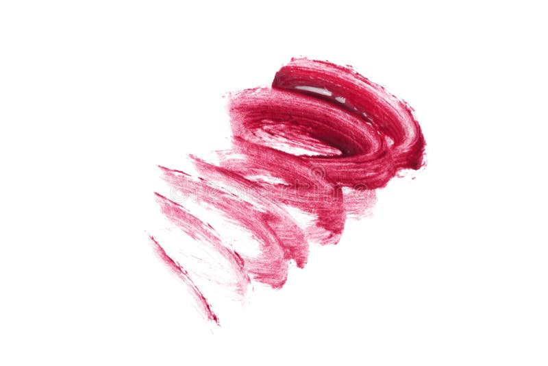 Lip gloss smear isolated stock photo. Image of smear - 138178060