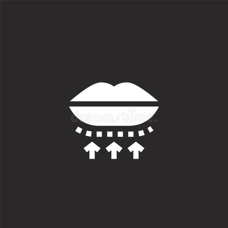 Lip Icon. Filled Lip Icon for Website Design and Mobile, App ...