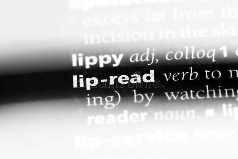 Lip read stock photo. Image of idea, printed, read, concept - 126537564