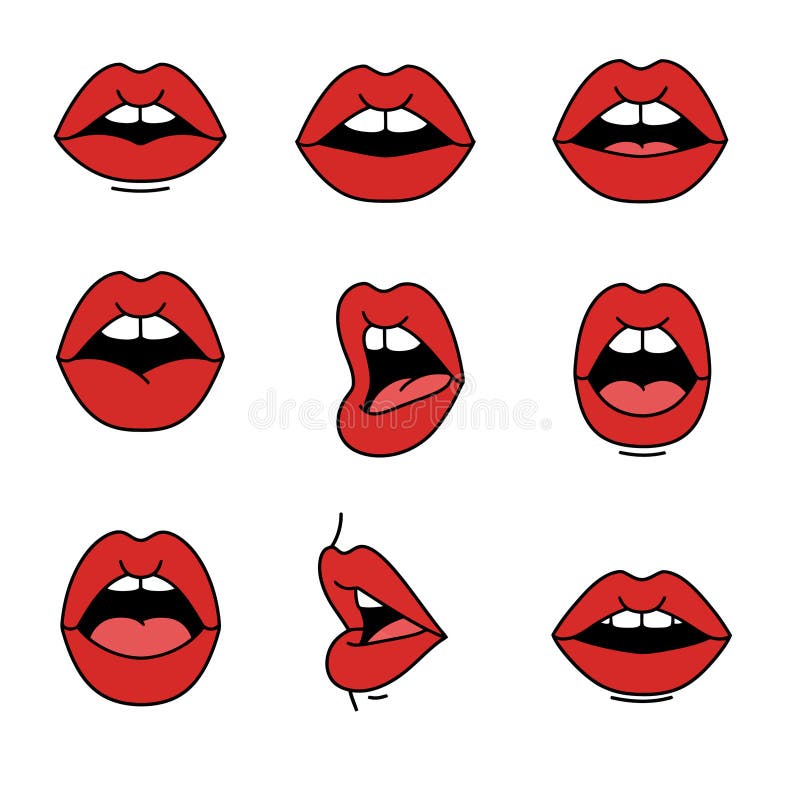 Lip sync clip art stock vector. Illustration of lipsync - 371782183