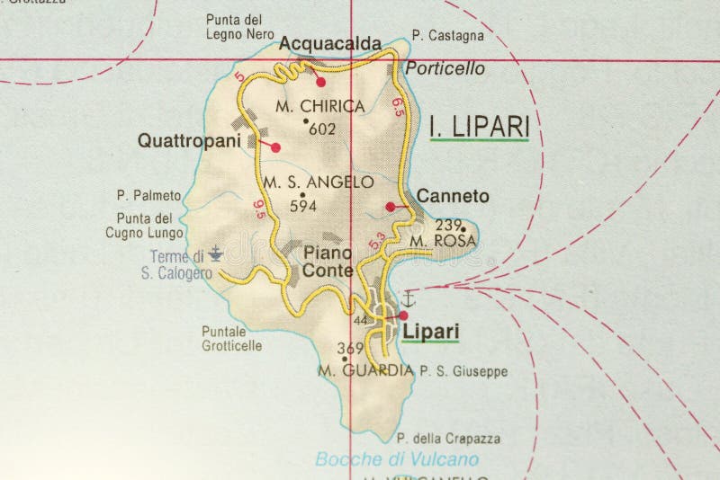 Lipari La Isla De Vulcano, Lipari, Italia Imagen de archivo - Imagen de ...