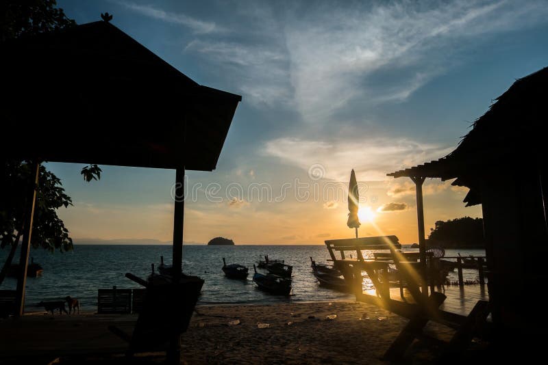 Lipe sunset stock photo. Image of summer, landscape, atmosphere - 47345334
