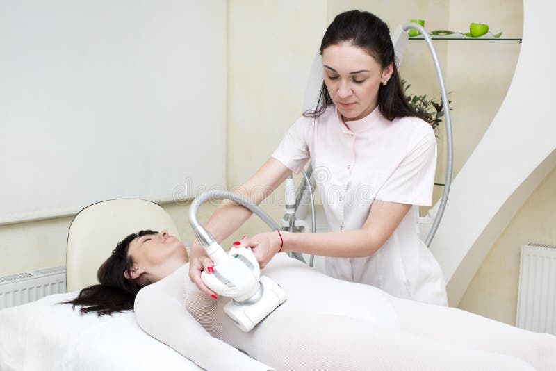 Lipomassage stock image. Image of procedure, pretty, cellulite - 77267101