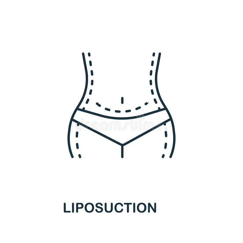 Liposuction Icon from Plastic Surgery Collection. Simple Line Element ...