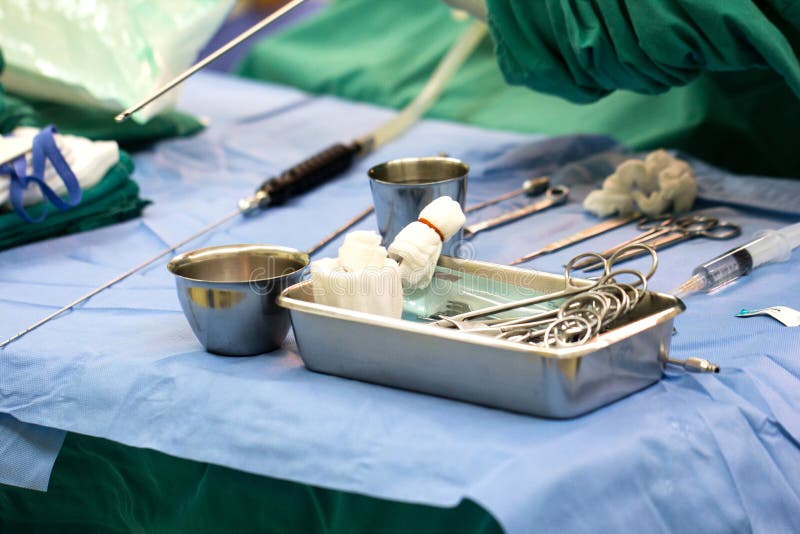 Liposuction Surgery Instrument Prepare for Operate Stock Image - Image ...