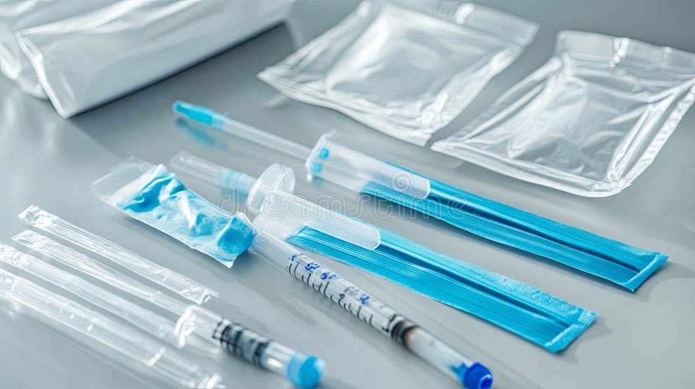 Liposuction Tools in Sterile Packaging on Table. Stock Photo - Image of ...