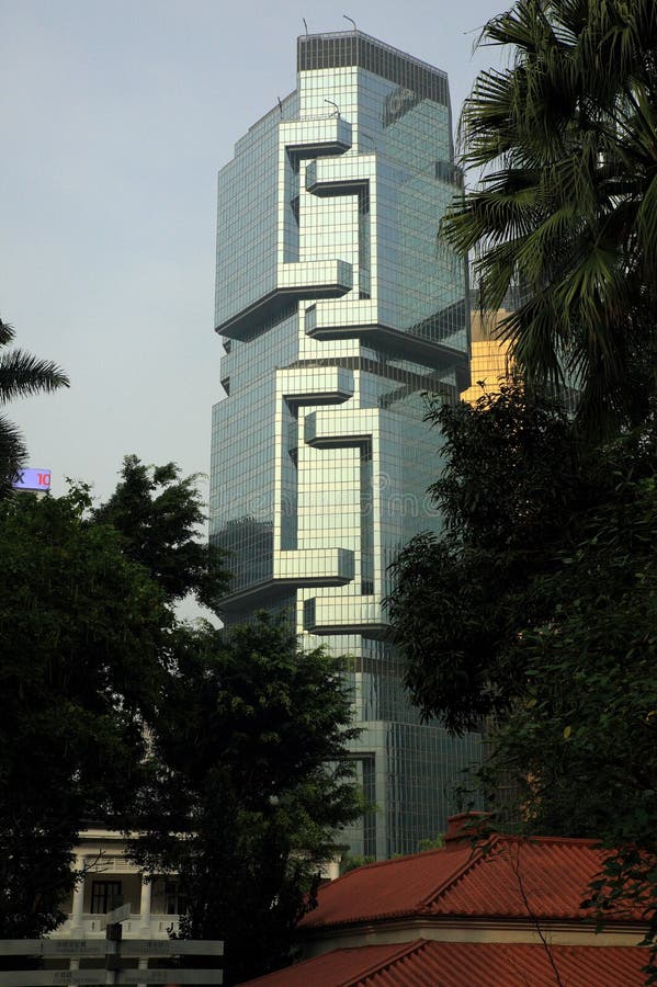 The Lippo Centre Hong Kong. Stock Photo - Image of viewed, centre: 50560780