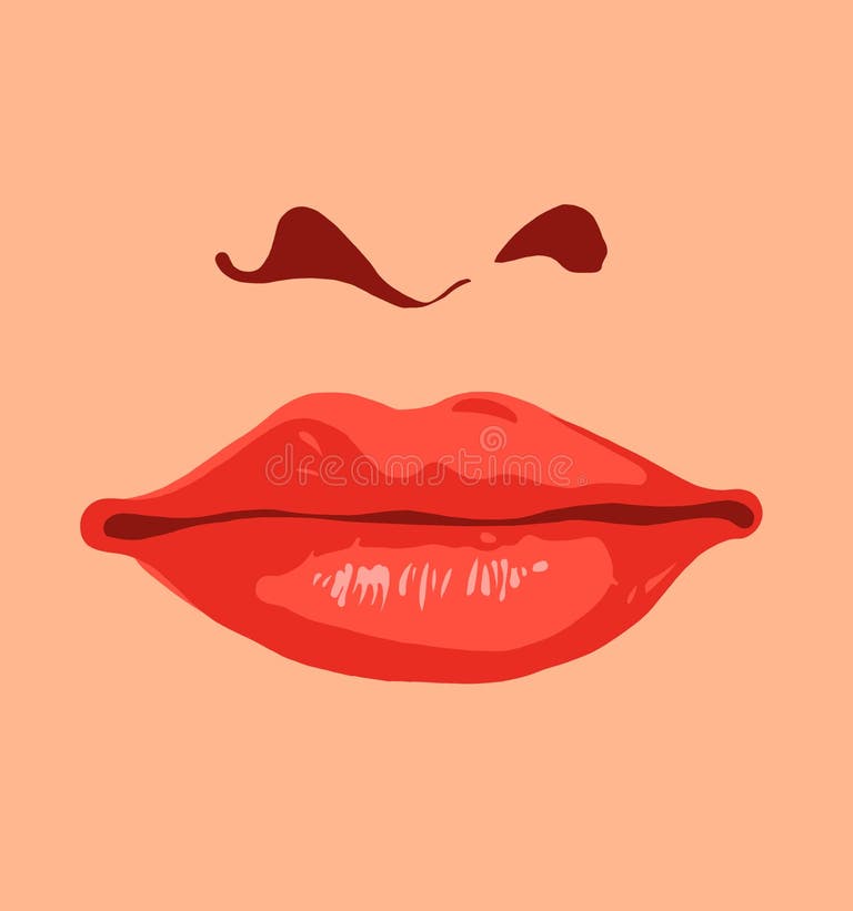 Lips Side Profile Stock Illustrations – 960 Lips Side Profile Stock ...
