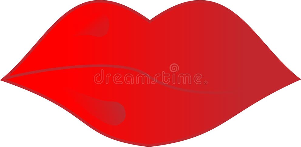Big Red Lips Stock Illustrations – 1,152 Big Red Lips Stock ...