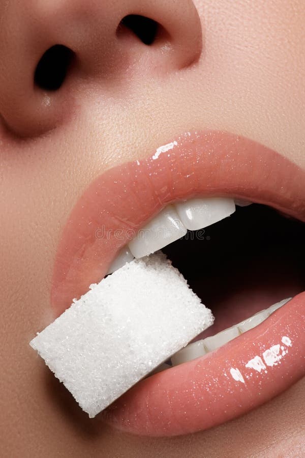 Lips Close-up. Professional Make-up. Lipgloss Stock Image - Image of ...