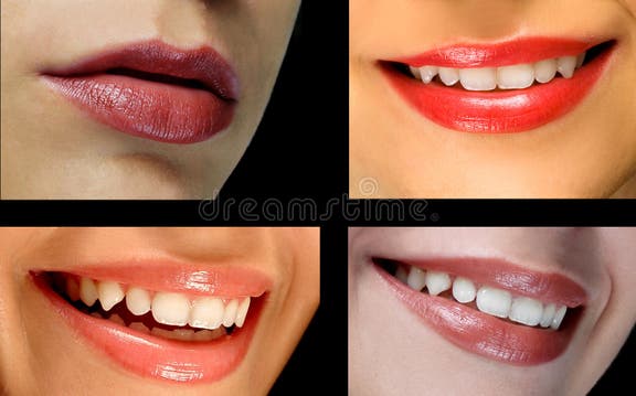 Lips collage stock image. Image of lipstick, beautiful - 16967141