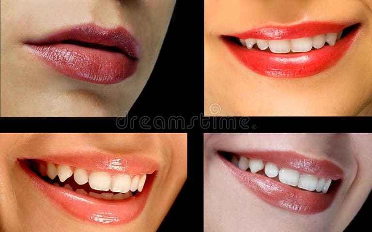 Lips collage stock image. Image of lipstick, beautiful - 16967141