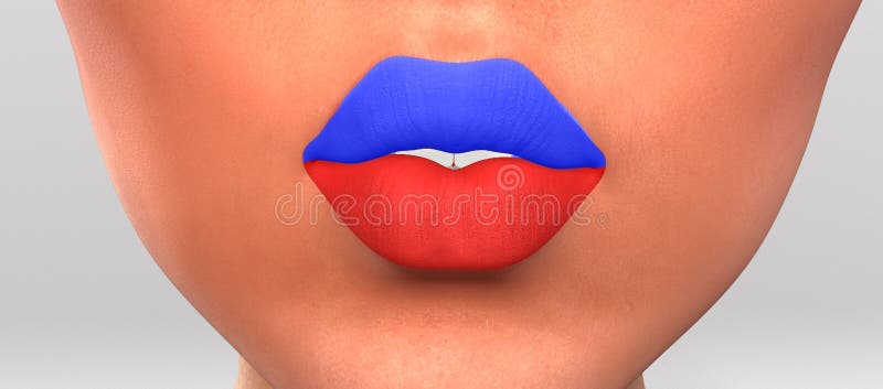 Lips colored. stock illustration. Illustration of fashion - 54693212