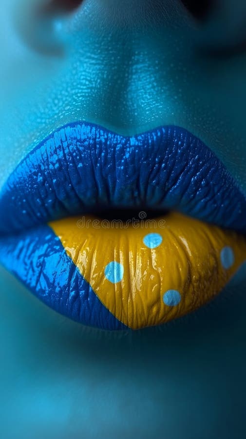 The Lips Exhibit a Dynamic Comic Book-style Design, with Sections in ...