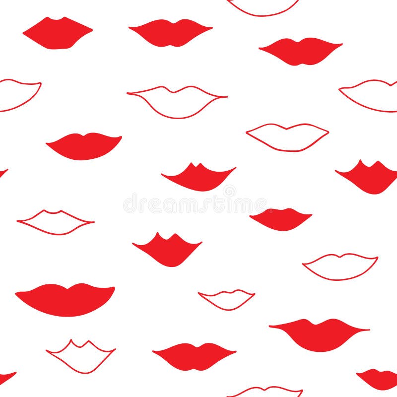 Set of lips. Flat icons. stock vector. Illustration of carnival - 48130757