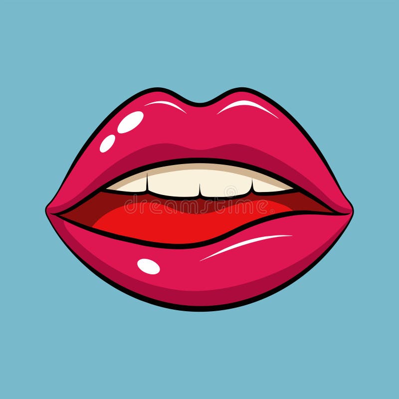 Lips Hand Drawn Sketch Vector Illustration Stock Vector - Illustration ...