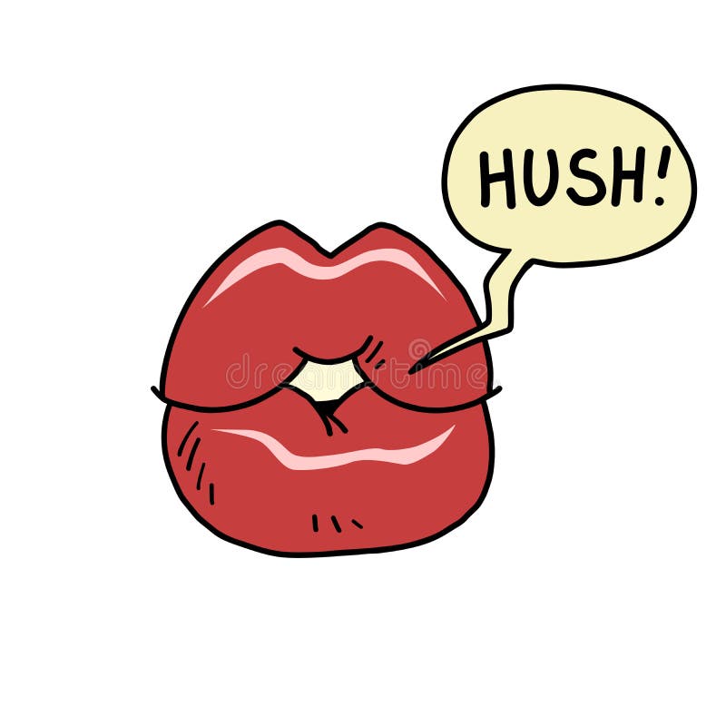 Hush Stock Illustrations – 1,865 Hush Stock Illustrations, Vectors ...
