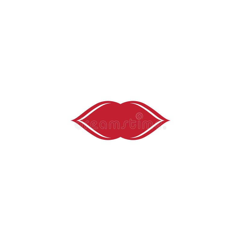 Lips Icon Cosmetic Logo Vector Template. Stock Vector - Illustration of ...