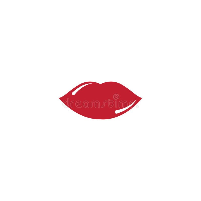 Lips Icon Cosmetic Logo Vector Template. Stock Vector - Illustration of ...
