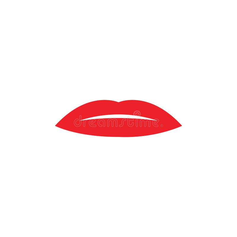 Lips Icon Cosmetic Logo Vector Template Stock Vector - Illustration of ...