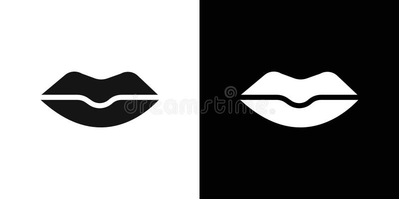 Lips icon logo set vector stock vector. Illustration of glossy - 332932871