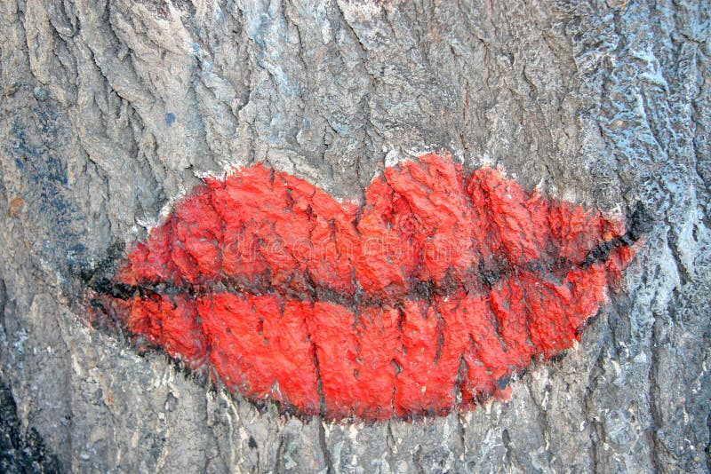 Lips stock photo. Image of lipstick, symbol, drawing - 137602036