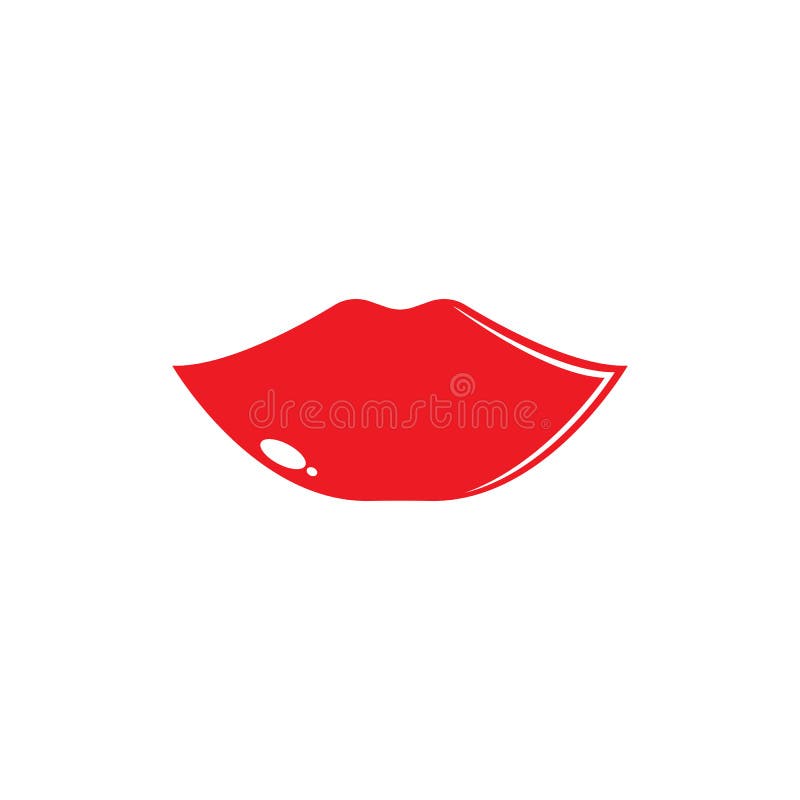 Lips-pictogram Cosmetisch Logo Stock Illustratie - Illustration of ...