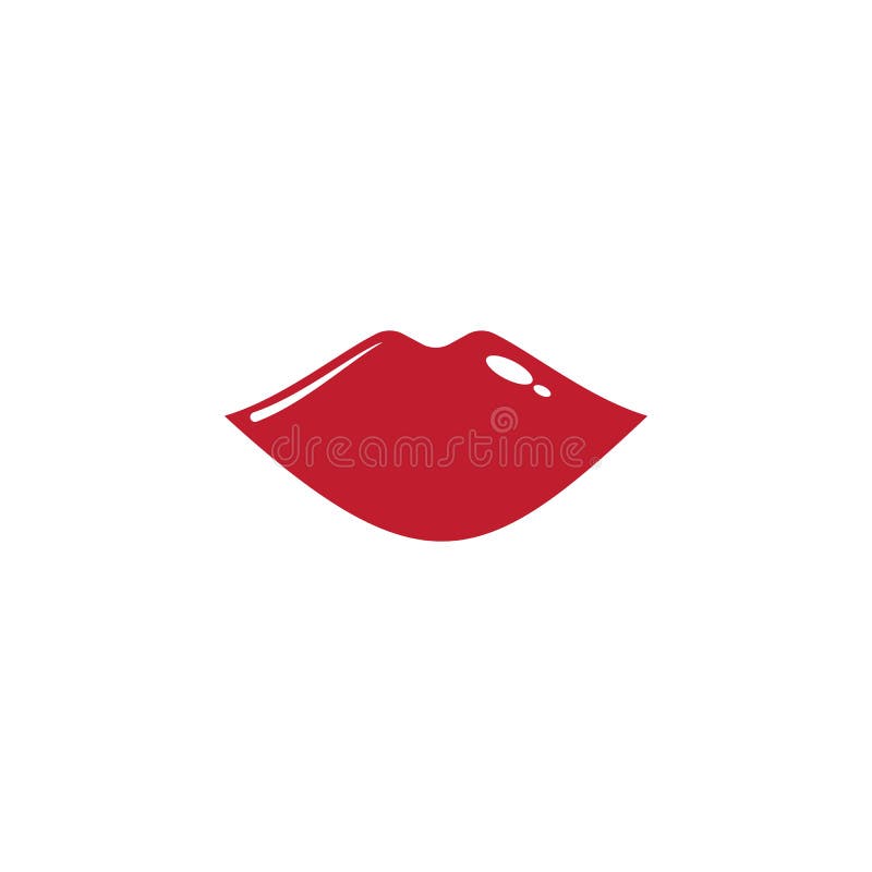 Lips-pictogram Cosmetisch Logo Stock Illustratie - Illustration of ...