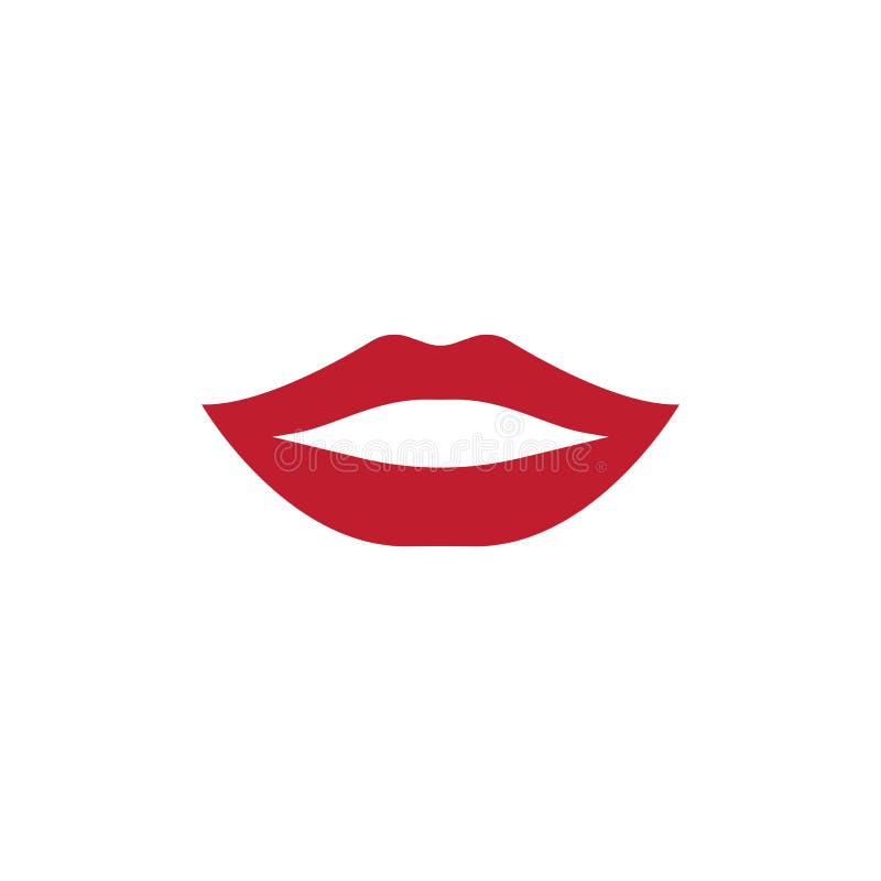 Lips-pictogram Cosmetisch Logo Stock Illustratie - Illustration of ...