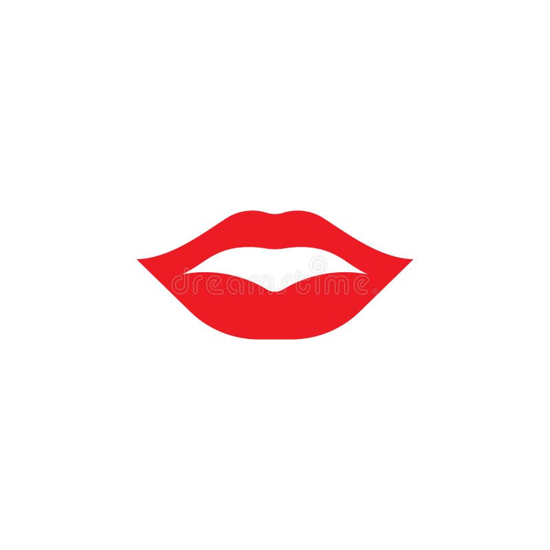 Lips-pictogram Cosmetisch Logo Stock Illustratie - Illustration of ...
