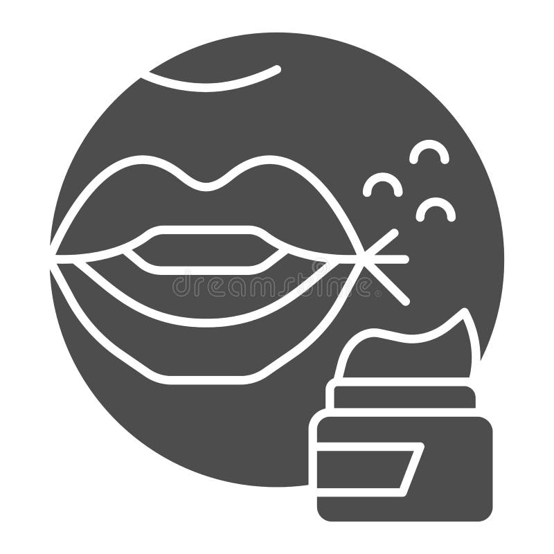 Rash on Face and Cream Line and Solid Icon, Allergy Concept, Skin ...