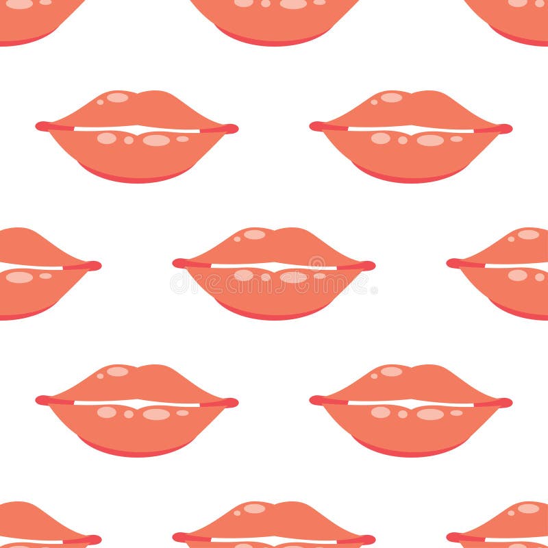 Lips seamless pattern stock vector. Illustration of seamless - 103926239