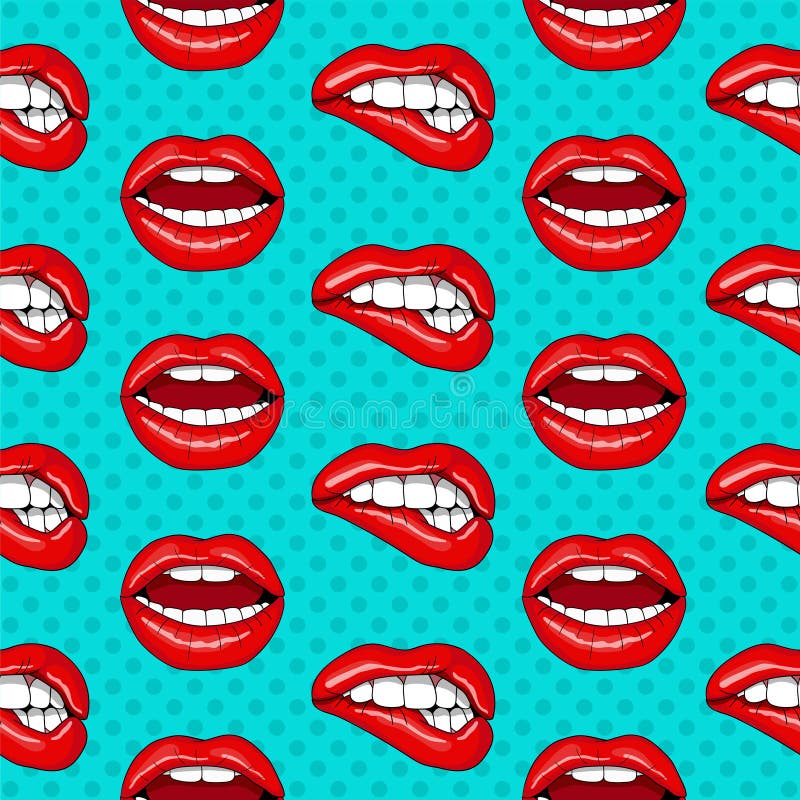 Pop Art Retro Lips Stock Illustrations – 6,653 Pop Art Retro Lips Stock ...