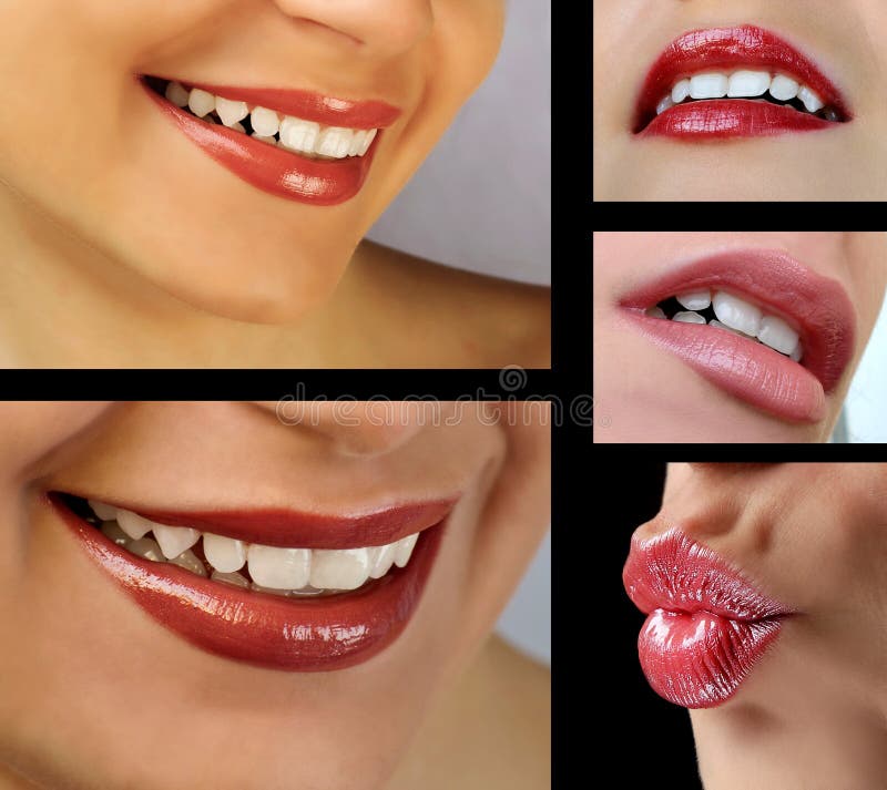 Teeth Collage of People Smiles Stock Photo - Image of teeth, dentistry ...