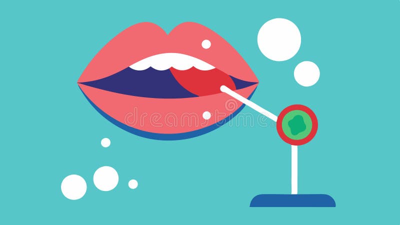Lips Under Microscope a Fun Scientific Depiction Showing Lips Under a ...