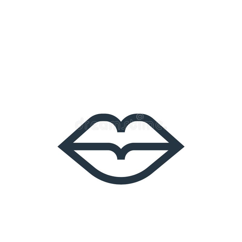 Lips Vector Icon. Lips Editable Stroke. Lips Linear Symbol for Use on ...