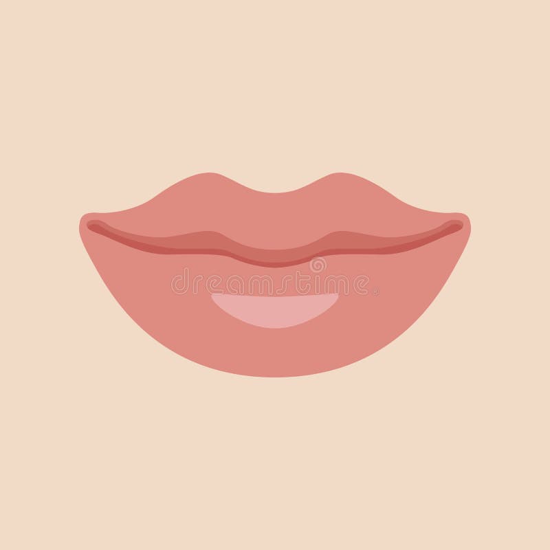 Lips Vector Illustration Style Flat Stock Vector - Illustration of ...