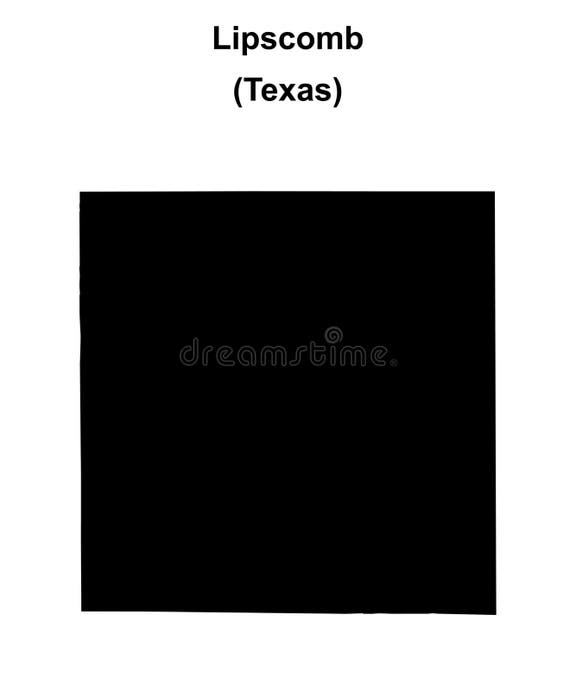 Lipscomb outline map stock vector. Illustration of outline - 361792723