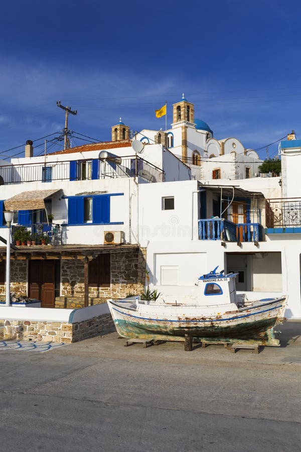 Lipsi island. editorial stock photo. Image of church - 96807628