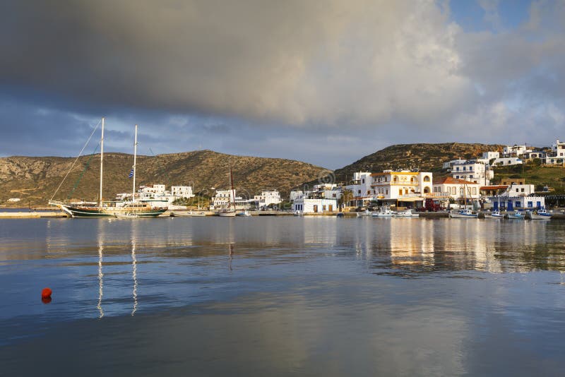 Lipsi Island. stock photo. Image of dodecanese, morning - 90148562