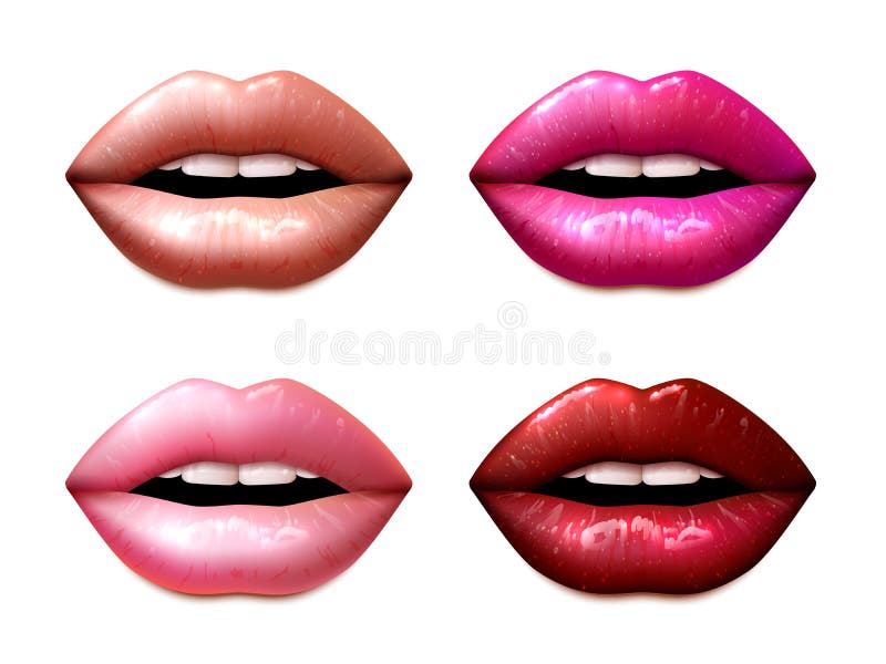 Lipstic Samples Set stock vector. Illustration of girl - 60389377