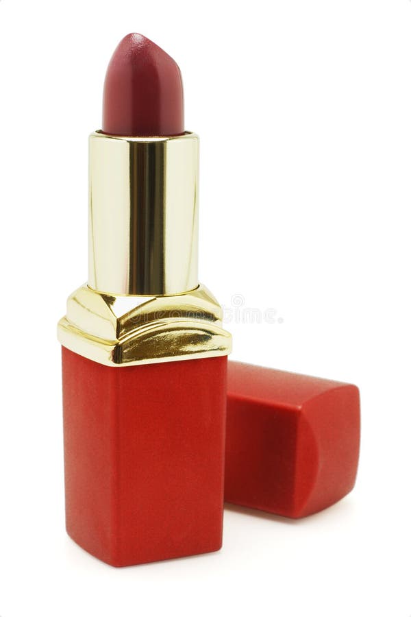Red lipstick stock image. Image of elegant, lipstick - 63591355