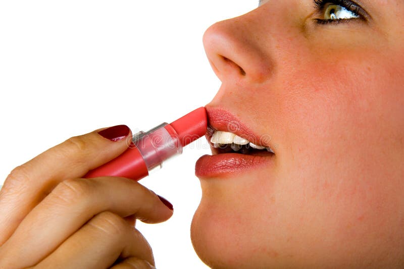 Bite the bullet stock image. Image of biting, female, lips - 9740269