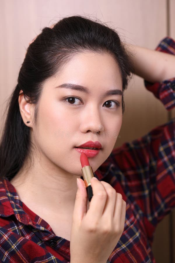 Lipstick stock photo. Image of attractive, fresh, adult - 206396092