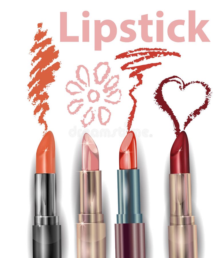 Lipstick. Beauty and Cosmetics Background. Use for Advertising Flyer ...